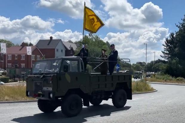 Historic regimental standard to feature in Armed Forces Day convoy