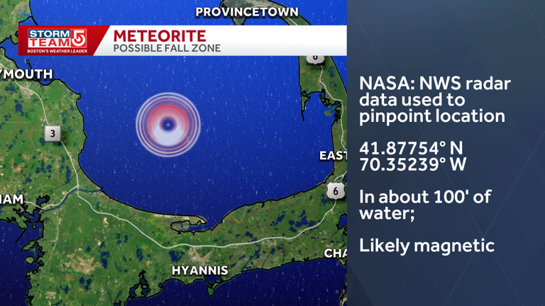 NASA: Meteorite that thousands heard over Mass. may have landed in Cape ...
