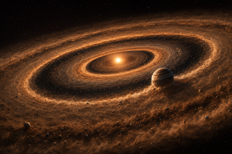 Astronomers can now measure newborn planet mass from dusty stellar rings