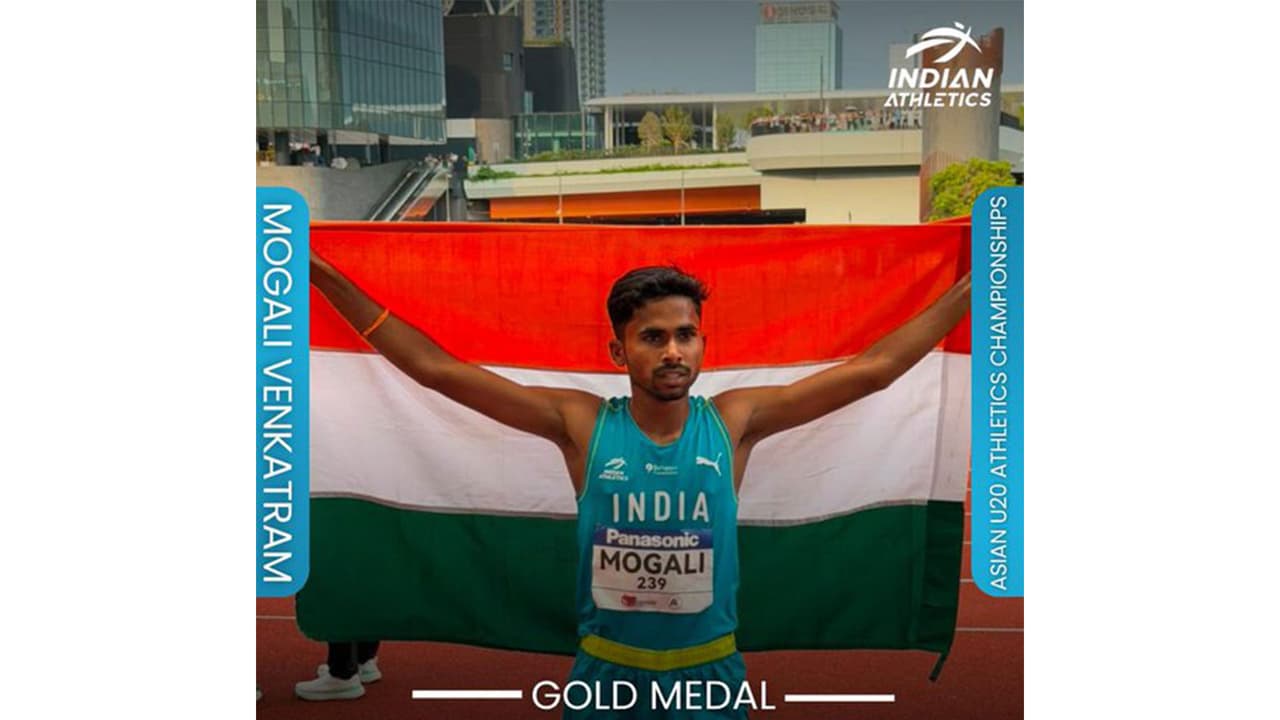 Asian U20 athletics: Mogali Venkatram wins historic 800m gold