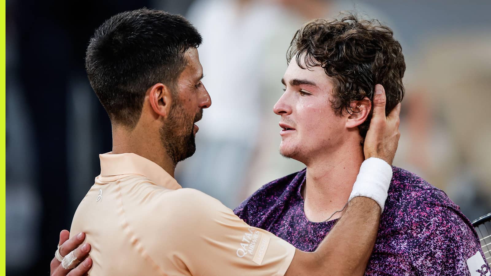 Joao Fonseca sends Novak Djokovic 16-word message after epic French ...