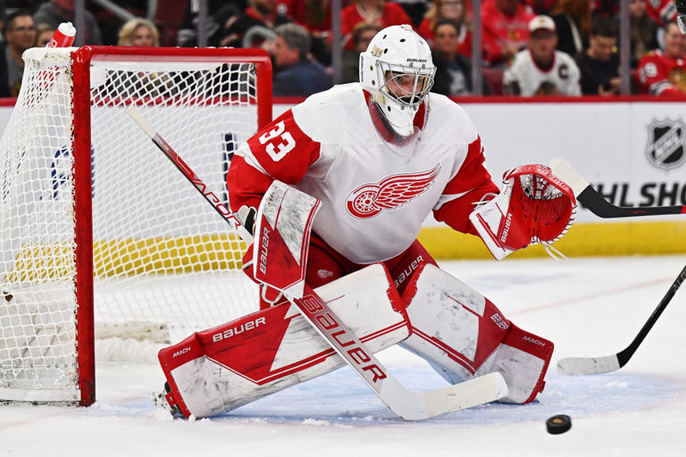 Oilers could target Red Wings goalie Sebastian Cossa in NHL offseason