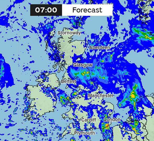 Met Office maps show 25 counties hit by rain downpour on Tuesday - full ...
