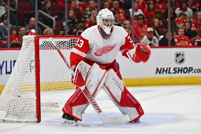 Oilers could target Red Wings goalie Sebastian Cossa in NHL offseason