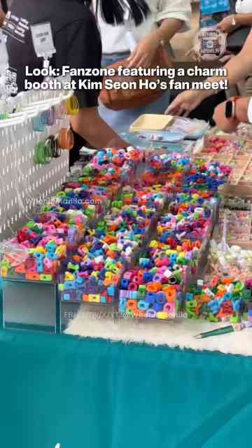 Fanzone charm booth highlights at Kim Seon Ho Love Factory Manila