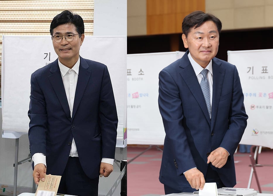 North Jeolla early voting hits 35.05% in Lee Won-taek, Kim Kwan-young race