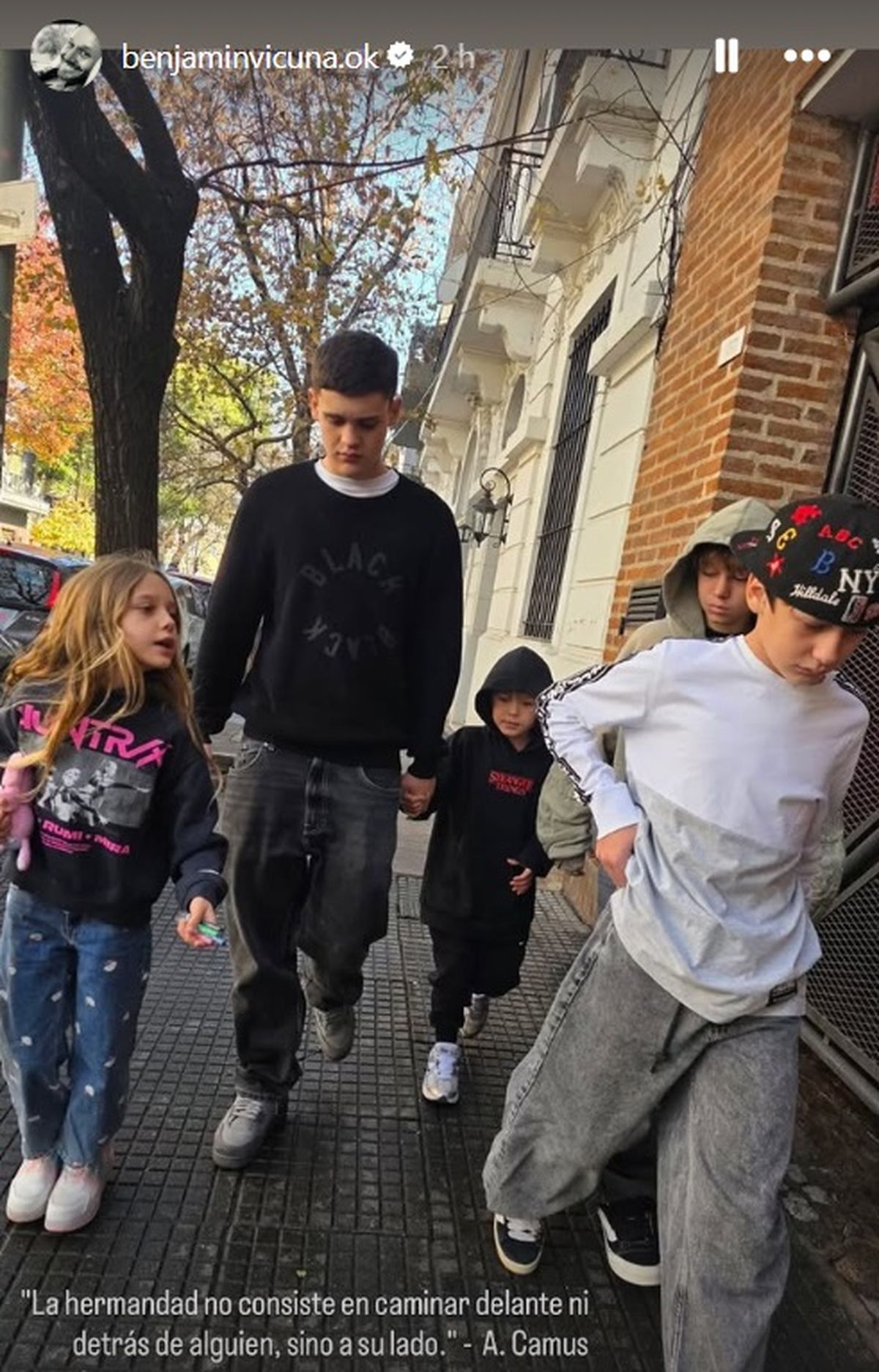 La foto del esperado reencuentro de Benjamín Vicuña con sus hijos ...