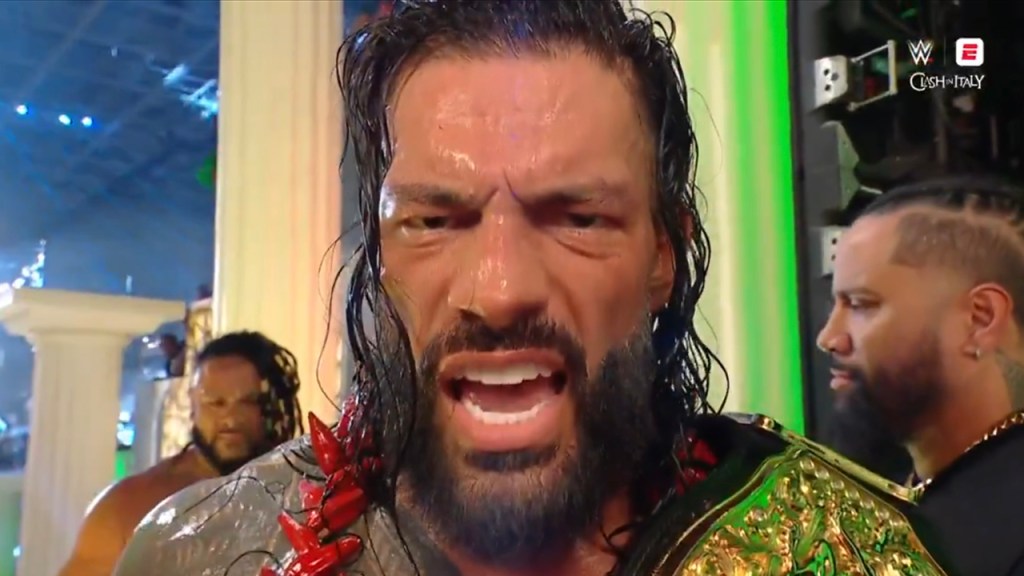 Roman Reigns teases next targets after tribal combat win at WWE Clash ...