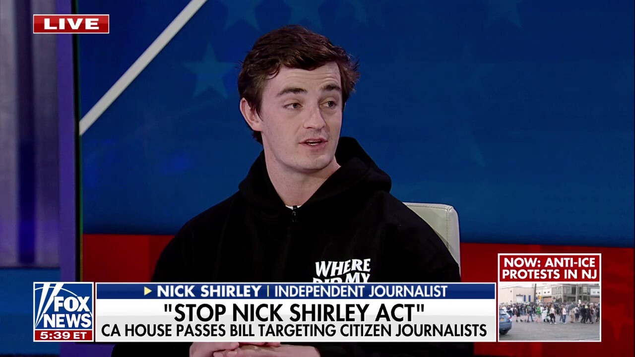 Nick Shirley claims California lawmakers want to make exposing ...