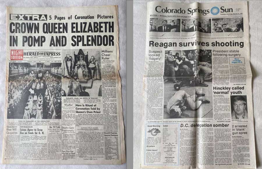 Utah man to display more than 100 rare newspapers of historical events
