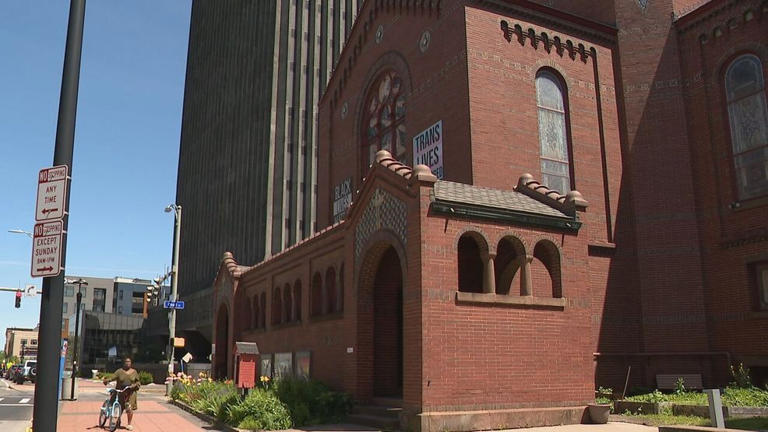 Portable toilet installed behind Rochester church due to overnight ...