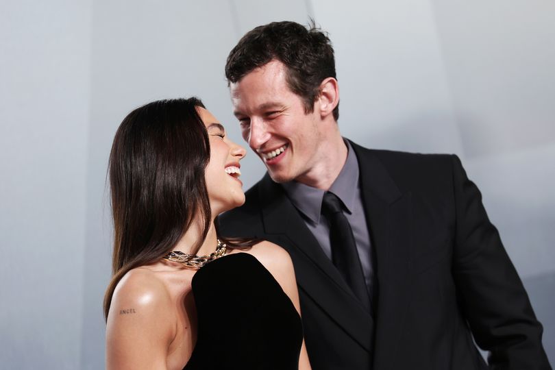 Pop star Dua Lipa marries Callum Turner wearing understated hat and ...