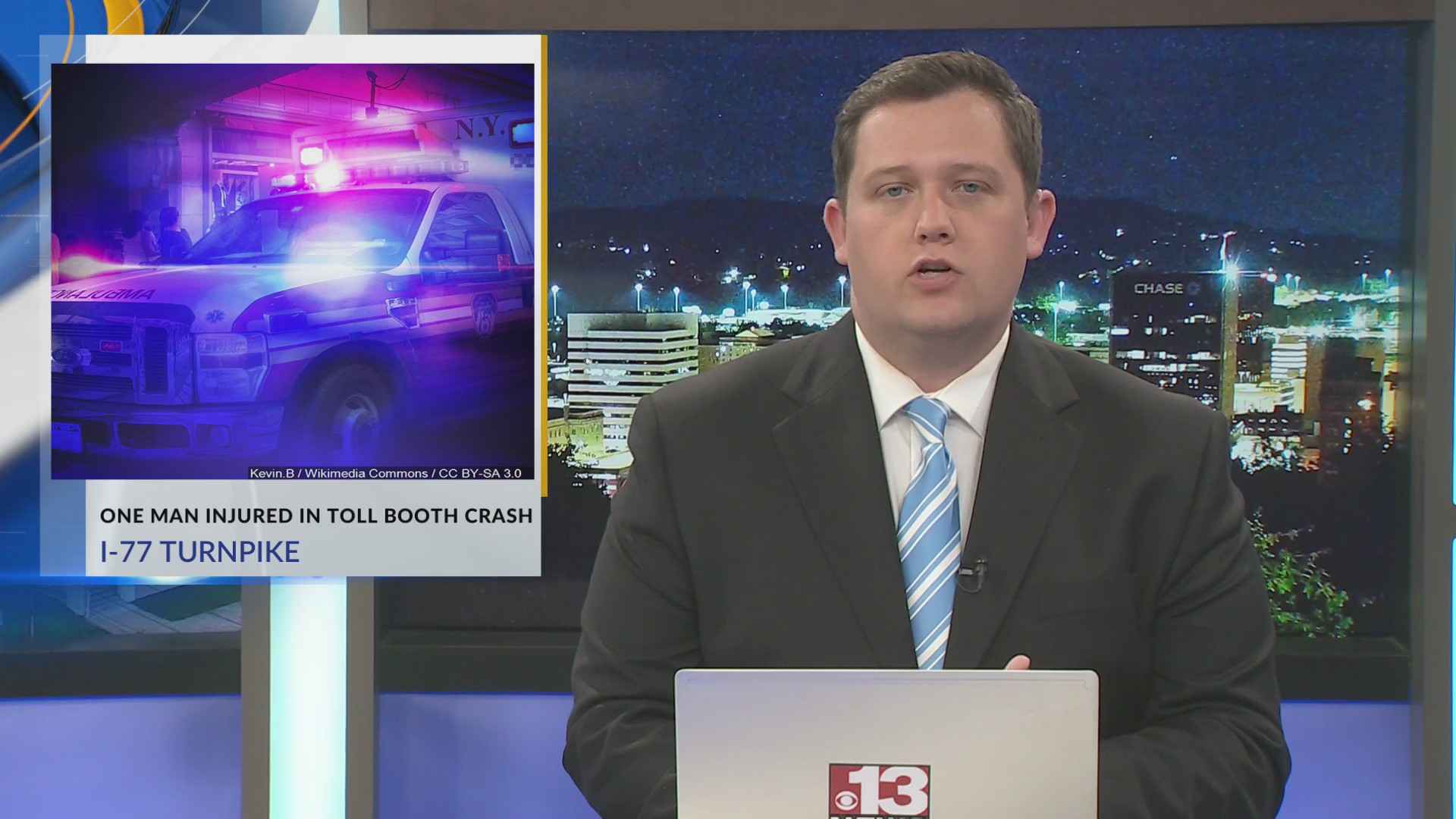 Toll booth operator injured in I-77 tractor-trailer crash