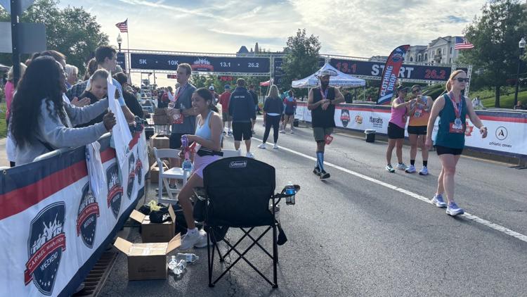 Runners finish Carmel Marathon one month after severe weather postponed ...