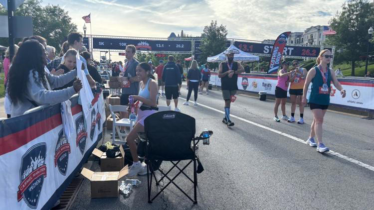 Runners finish Carmel Marathon one month after severe weather postponed ...