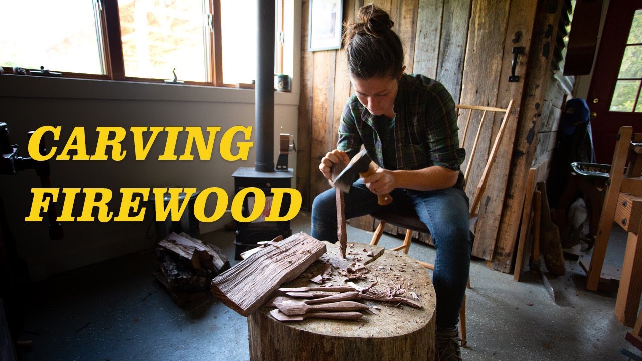 I carved a spoon from firewood! 🌳