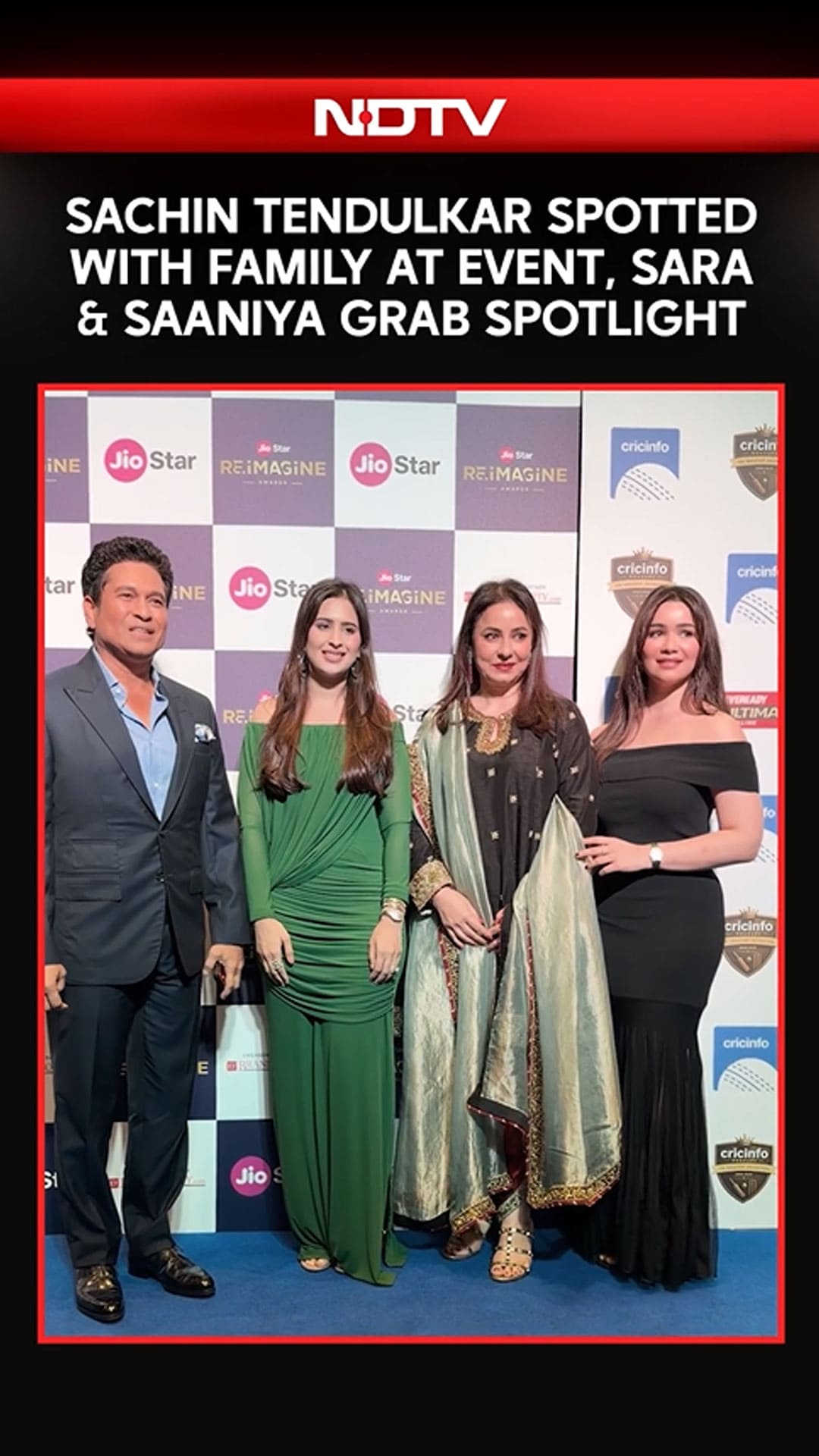 Sachin Tendulkar spotted with family at event, Sara & Saaniya grab ...