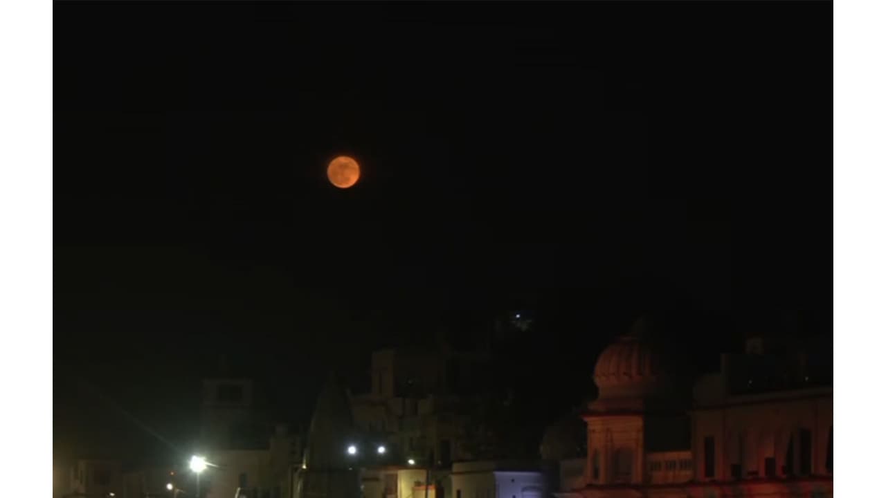 India witnesses rare blue moon spectacle, illuminates night sky Sunday