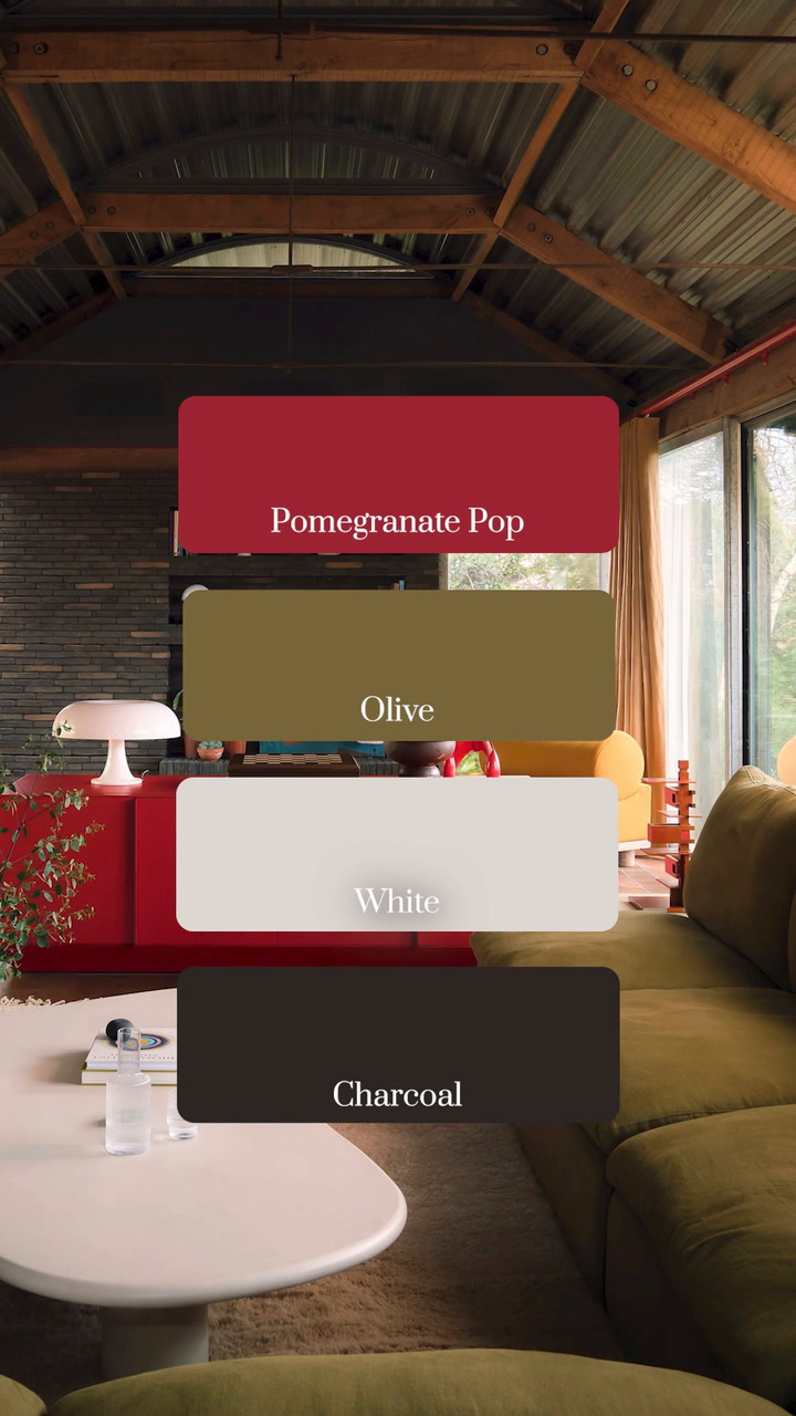 Is there a color that doesn't pair well with pomegranate pop? We don't ...