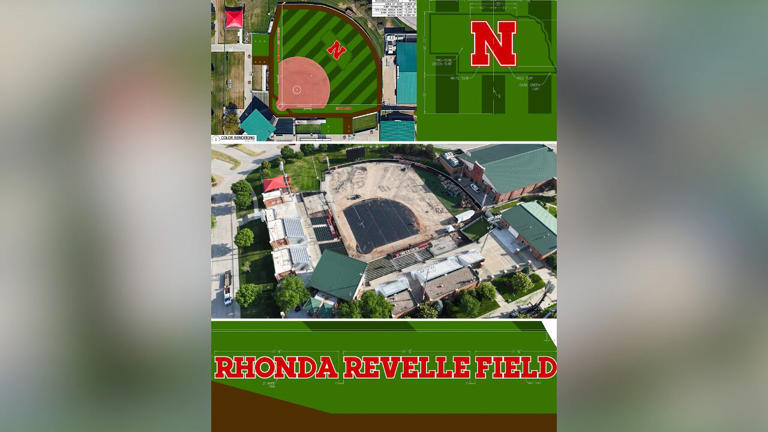 Turf installation is underway for Rhonda Revelle Field at Bowlin Stadium
