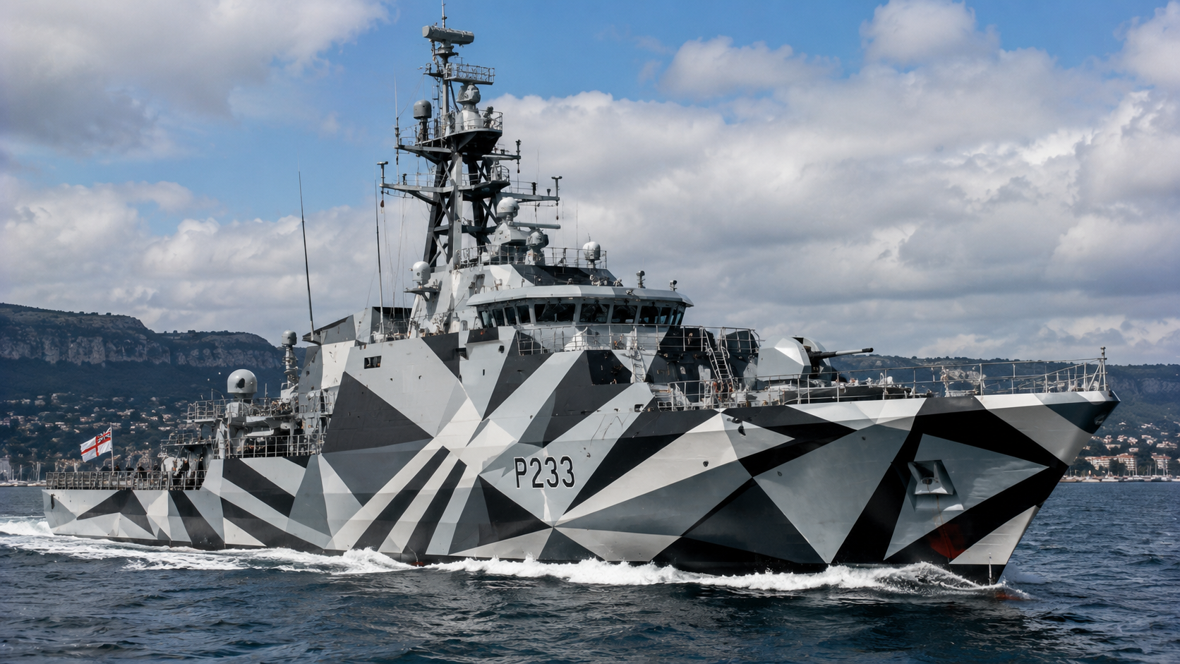 Why the Royal Navy revived a strange World War I camouflage pattern