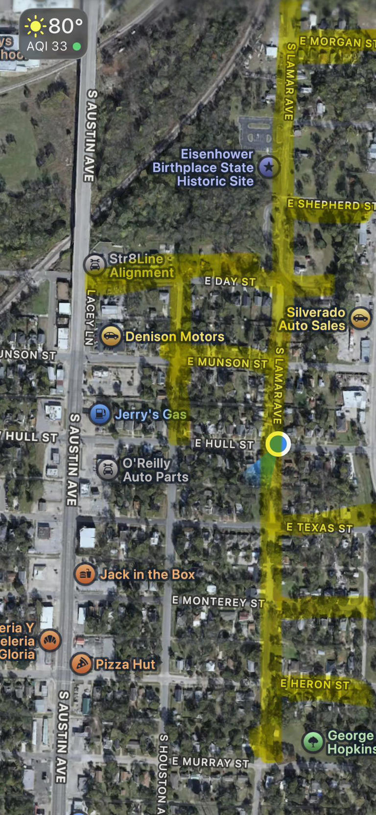 Water main break impacting parts of Denison