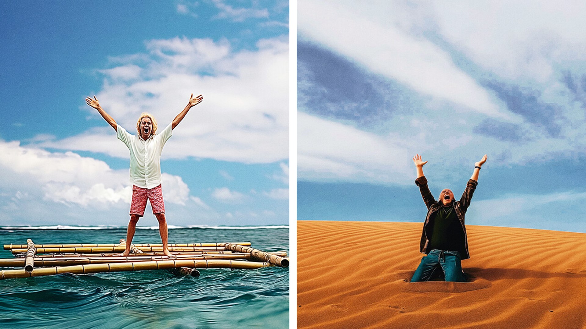 Survival showdowns: Sea, desert, and unlikely encounters