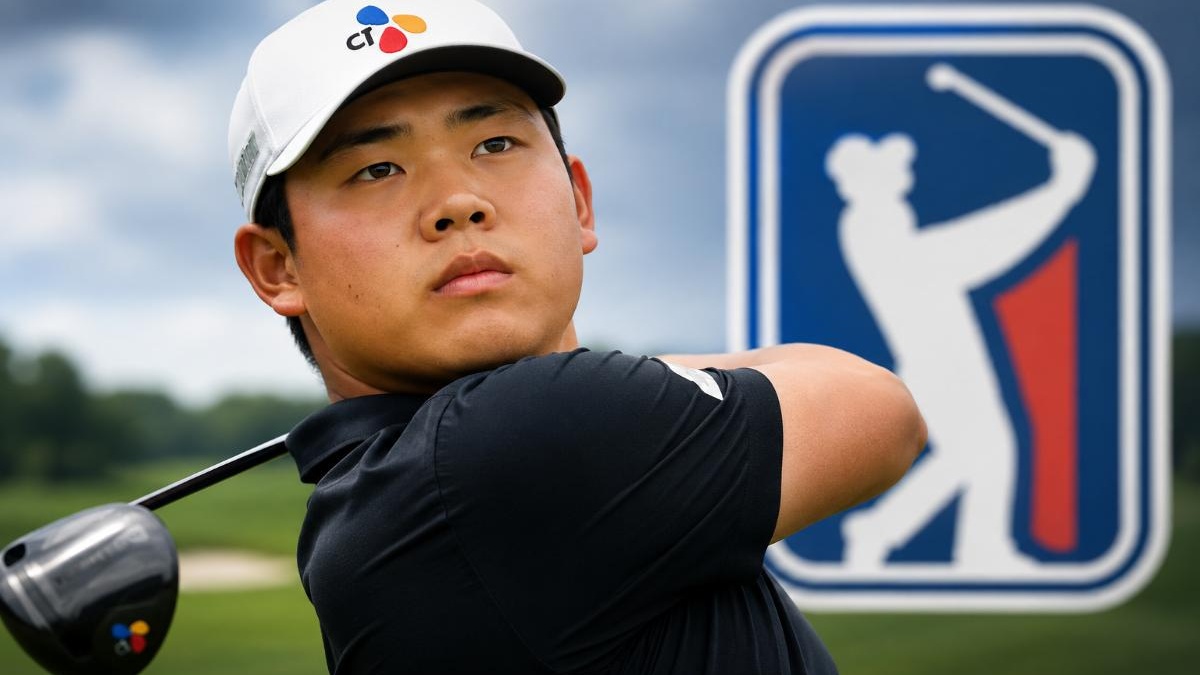 PGA Tour: Tom Kim overcomes weather delay to share lead at Colonial ...