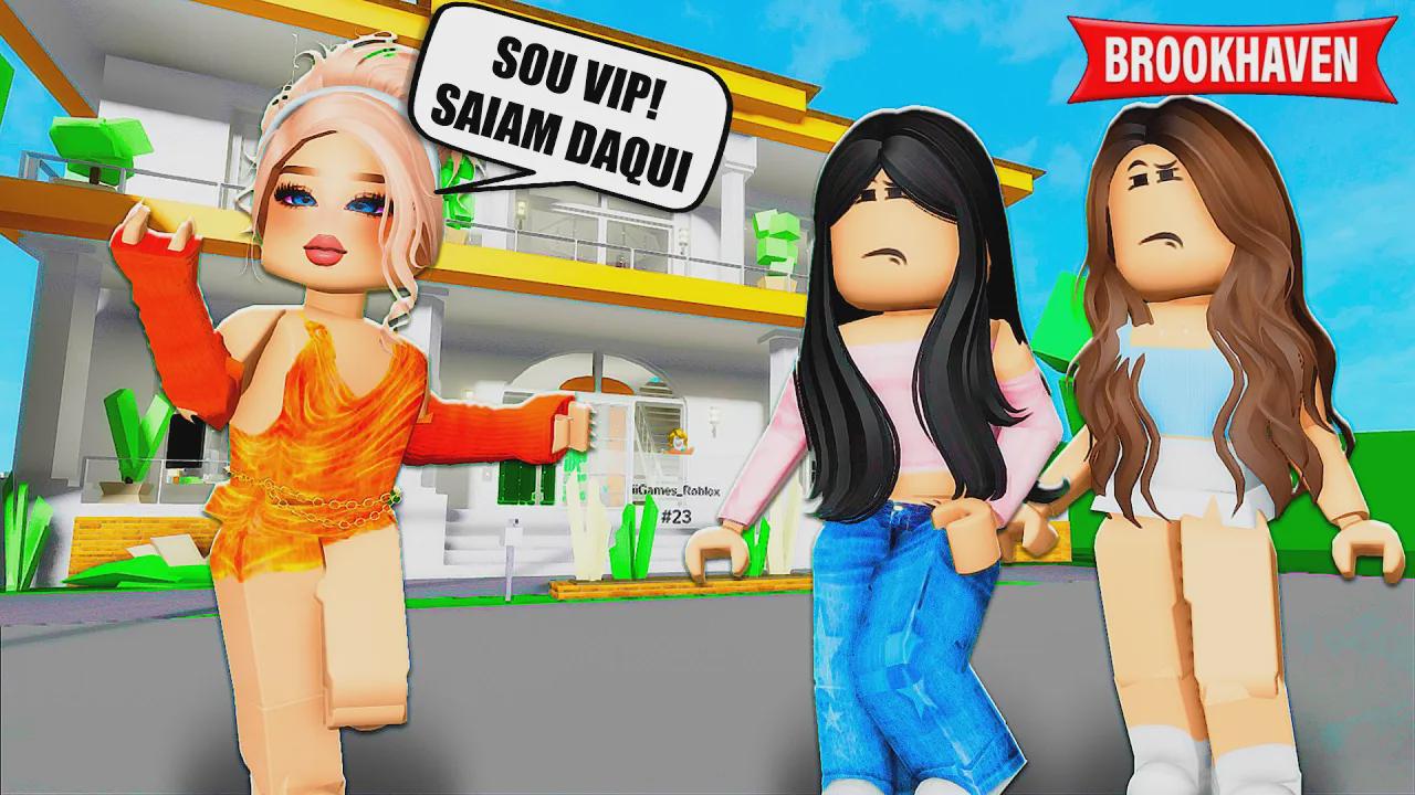A menina virou VIP e abandonou as amigas | Historinhas Brookhaven RP ...