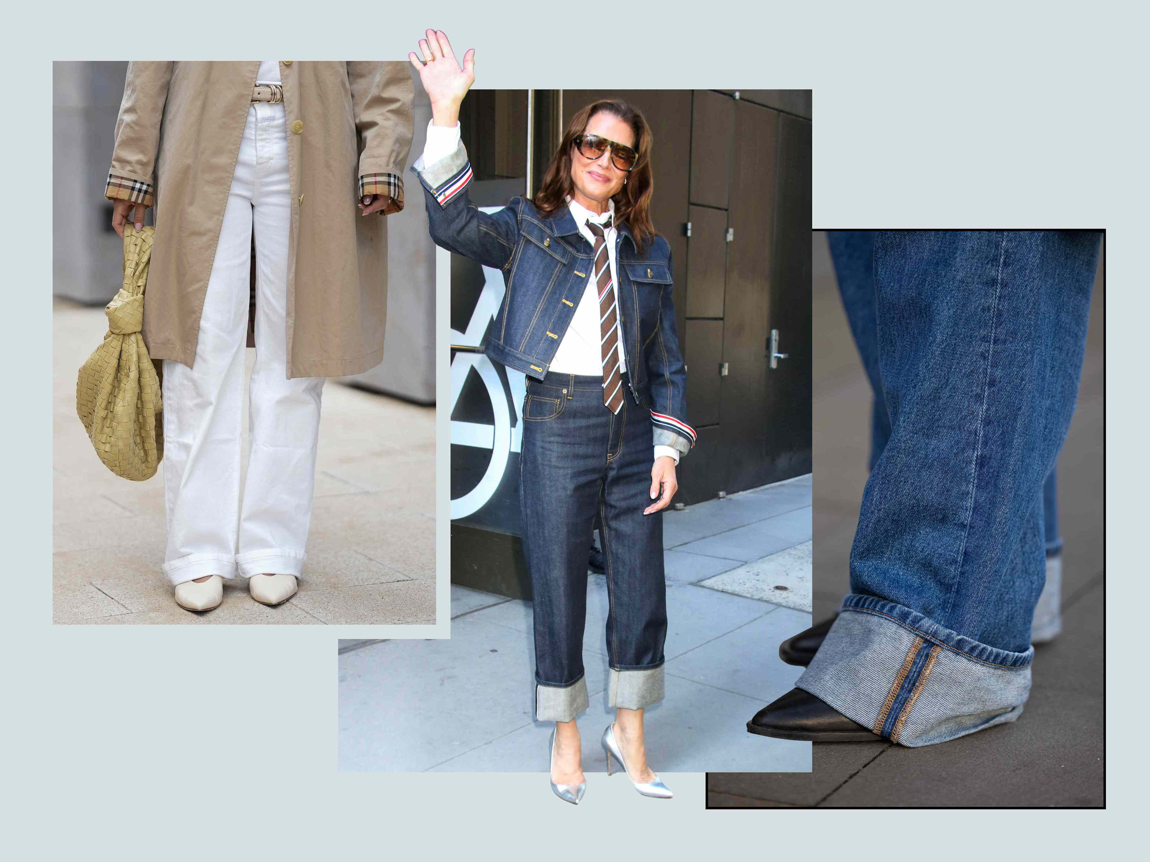 Brooke Shields put a fresh spin on the wide-leg jeans trend Anne ...