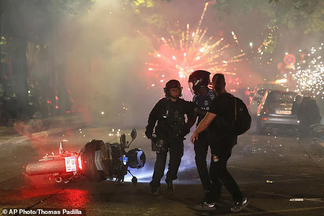 France in flames as PSG win Champions League final while Arsenal fans ...