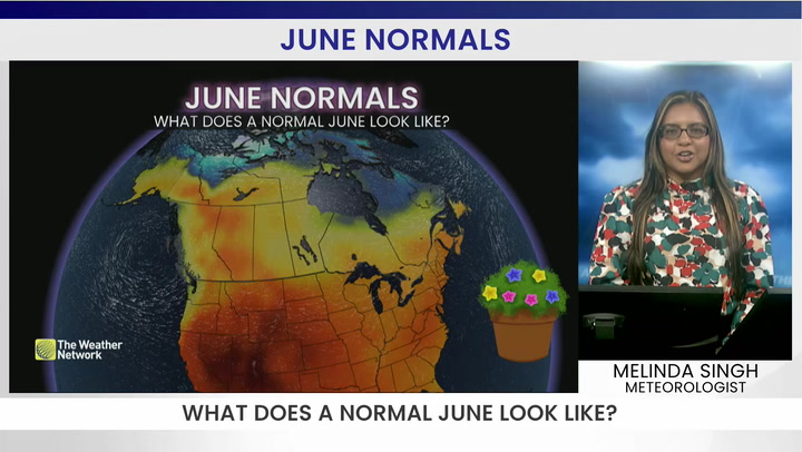 What does a normal June look like in Canada?