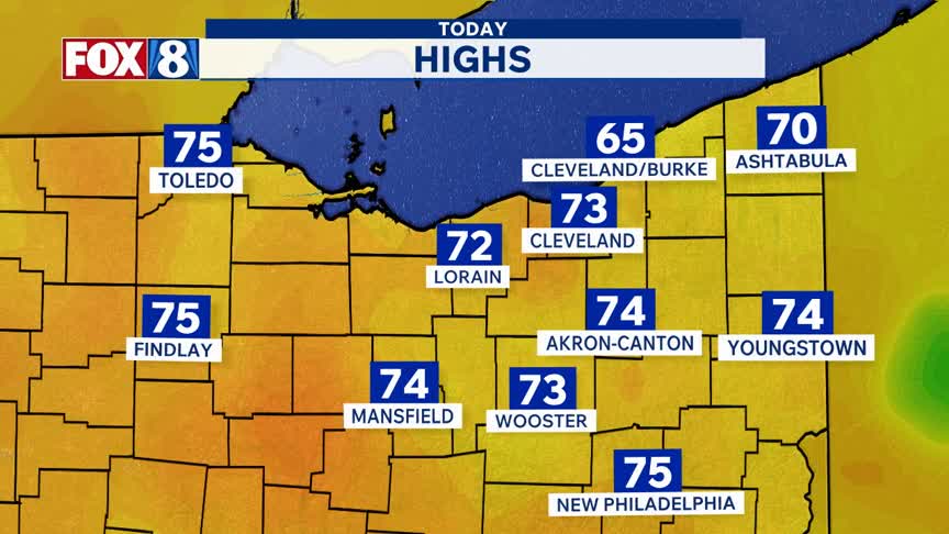 Pleasant temperatures to start the month of June!