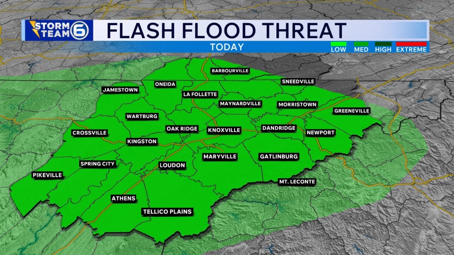 Knoxville weather: Flooding possible Sunday evening with strong storm ...