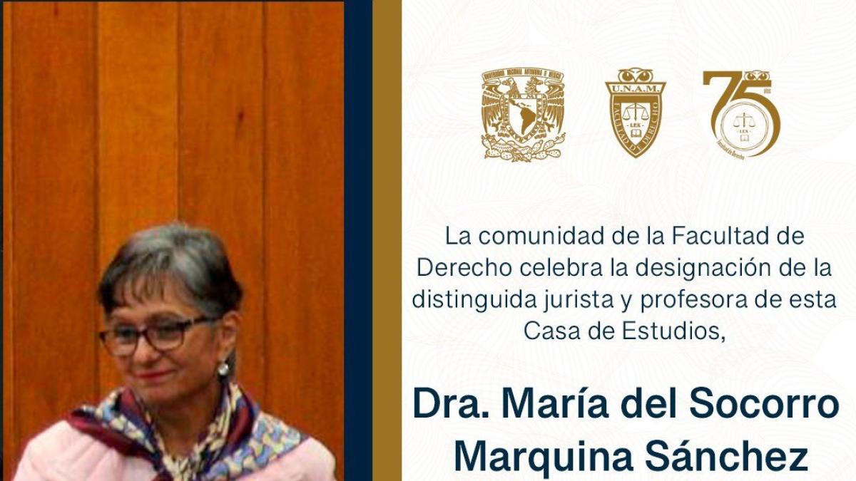María del Socorro Marquina, nueva presidenta del Tribunal Universitario ...