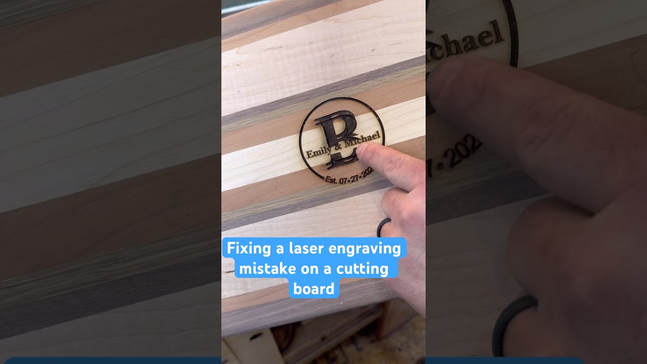 Using an engraved inlay to fix laser engraving mistakes # ...
