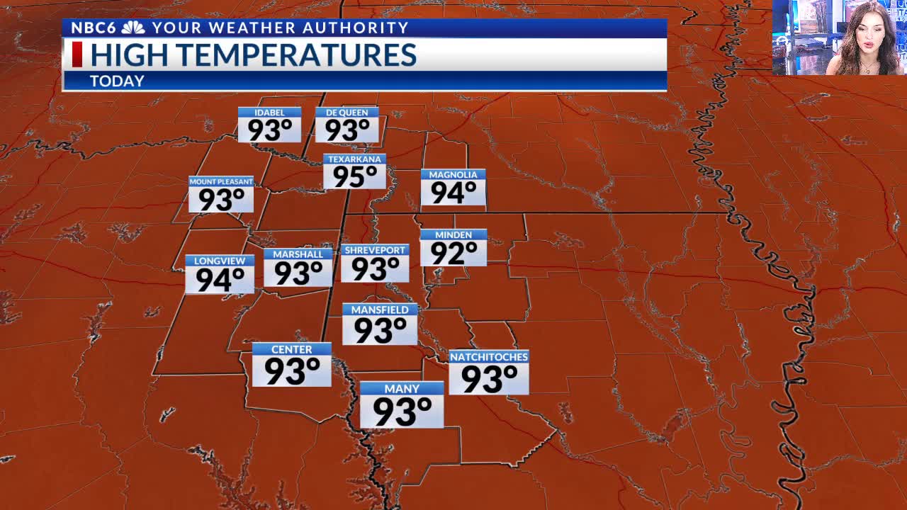 Hot, humid pattern holds across ArkLaTex: rain chances return early week