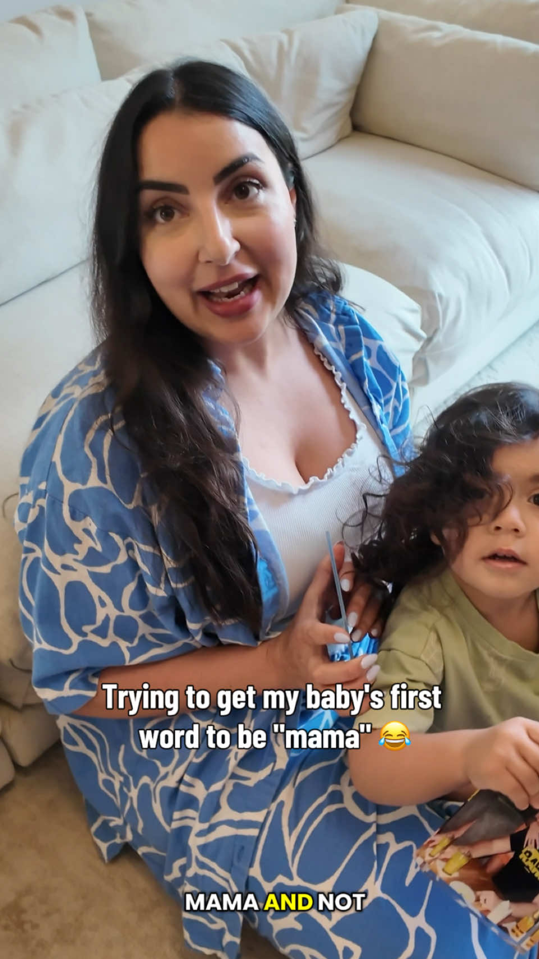 What happened when we tried to teach baby one word