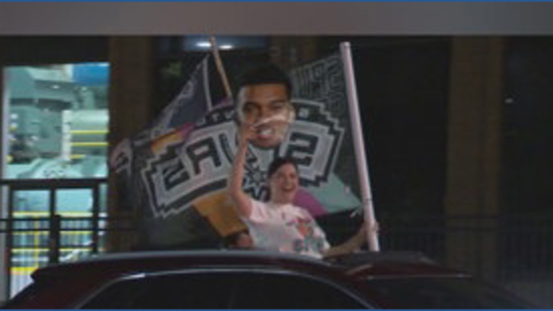 Volunteers cleaning up Southwest Military Drive after Spurs honking ...