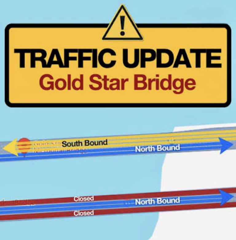 Gold Star Bridge I-95 lane changes begin