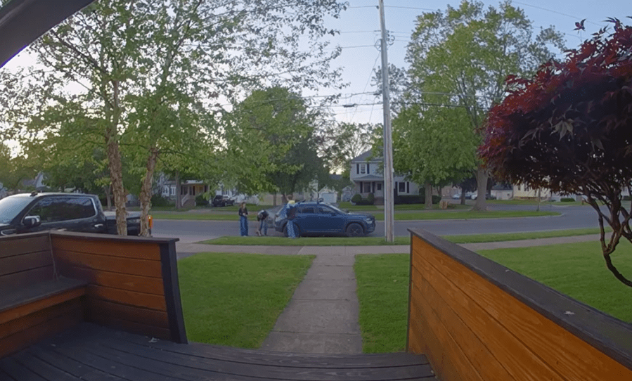 Cups of water launched at Oneida family, damaging vehicle