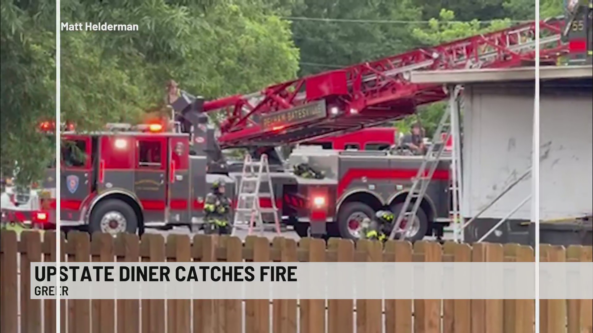Greer diner damaged in fire