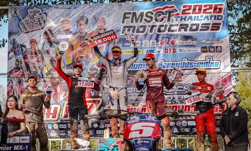 Diva Ismayana finis ke-3 di gelaran FMSCT Thailand Motocross 2026 round 7