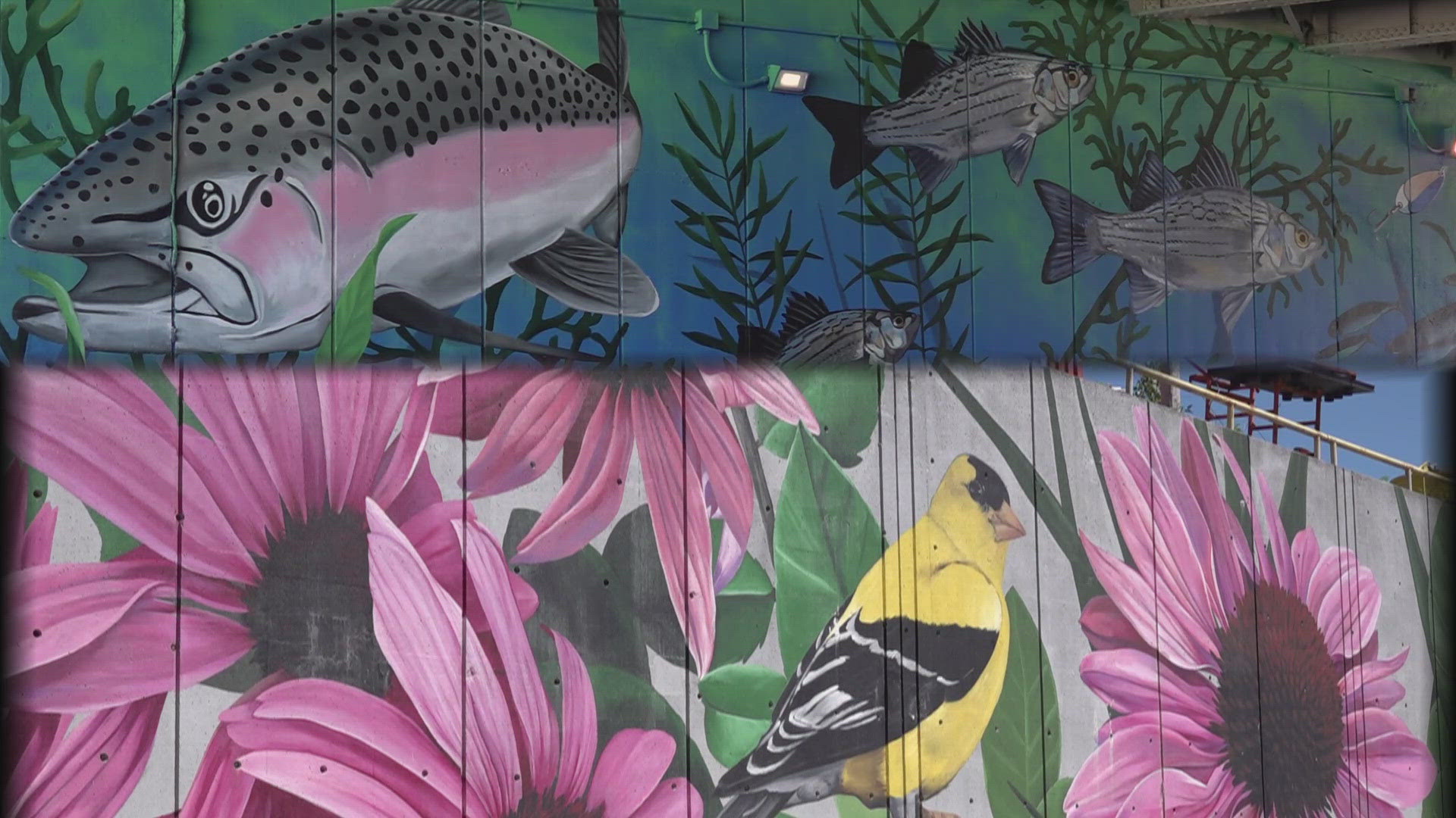 St. Clair-Superior area in Cleveland decorated with floral and fauna ...