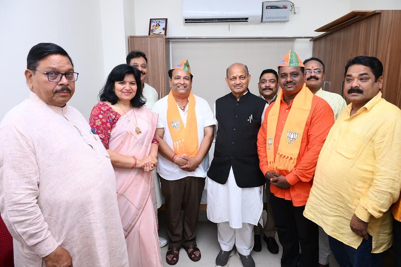 BJD general secretary Rudra Narayan Samantaray joins BJP in Bhubaneswar