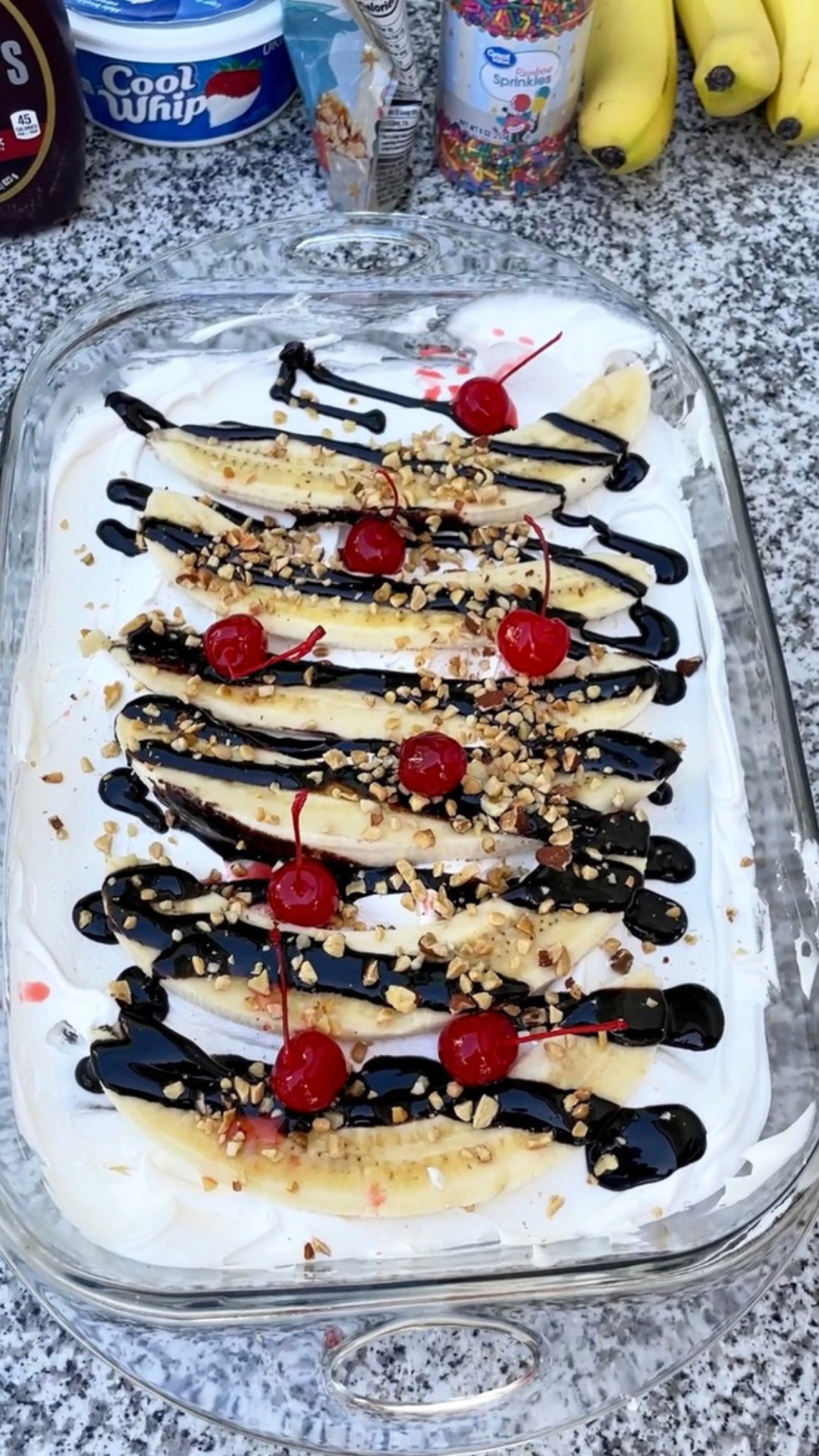 Easy ice cream sundae cake
