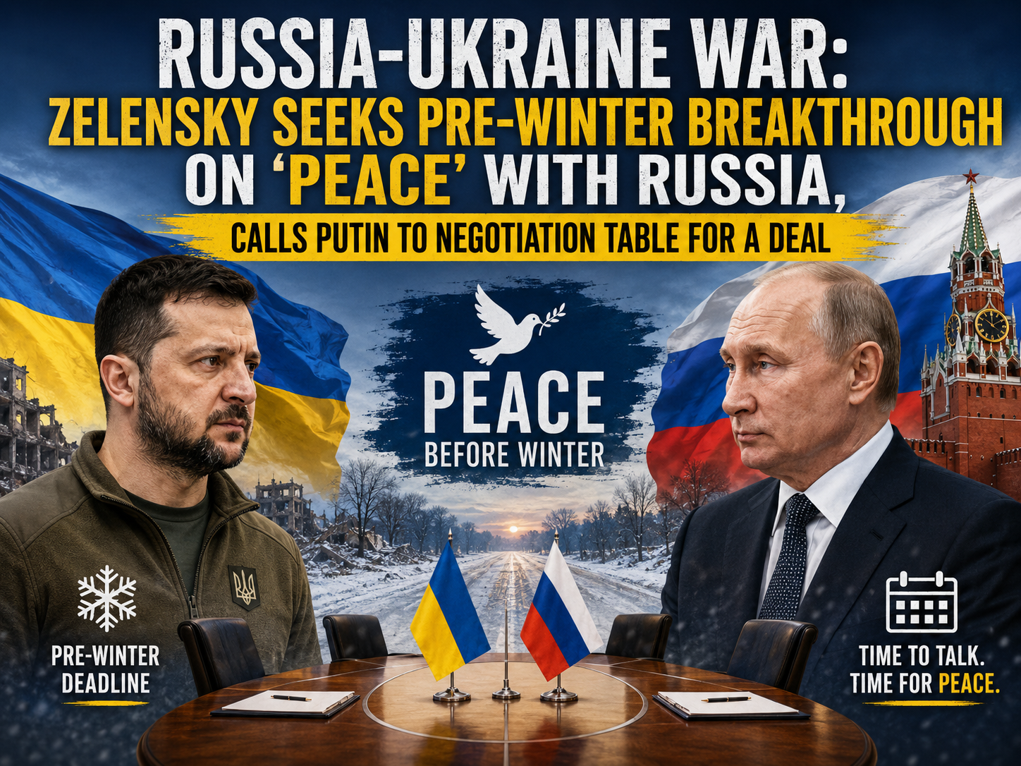 Russia-Ukraine war: Zelensky seeks pre-winter breakthrough on peace ...