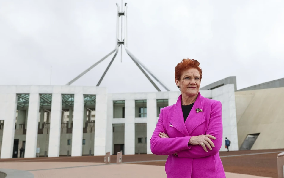 Hanson says she is ready to be prime minister as poll puts One Nation ahead