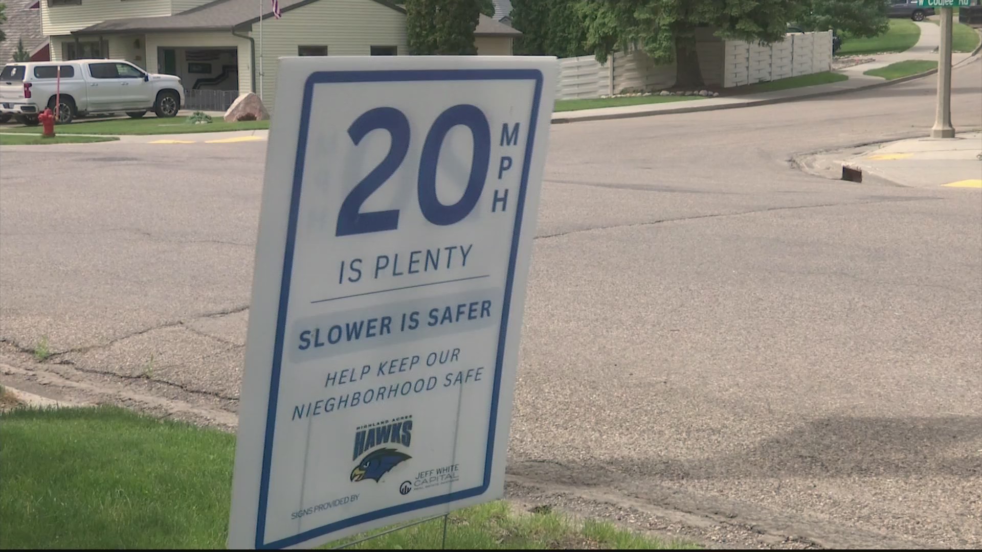 New signs addressing speeding in Bismarck and Mandan