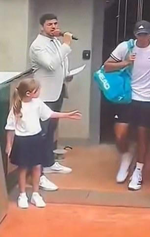 Spanish tennis star under fire again for snubbing young mascot days ...